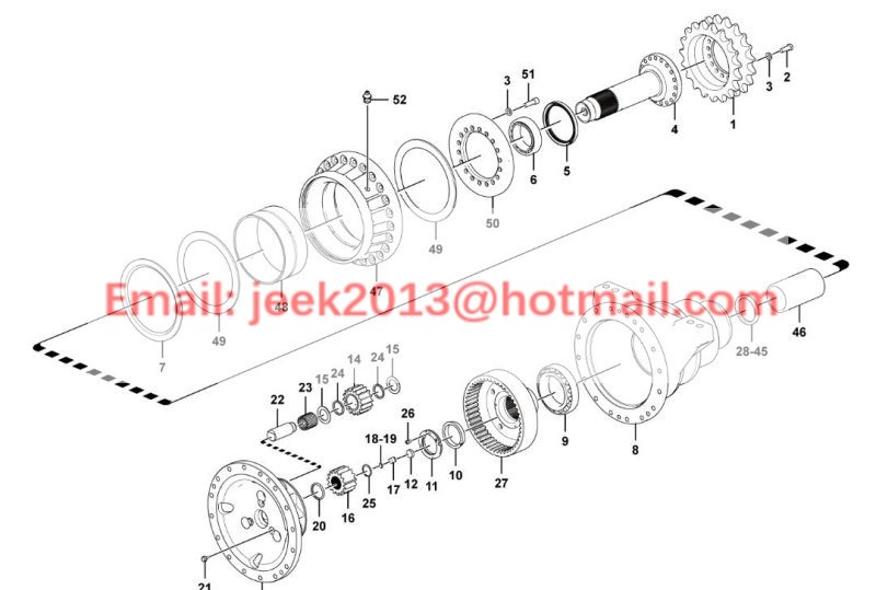 28100010851 HUB REDUCTION FOR SDLG MOTOR GRADER - WHEEL LOADER PARTS
